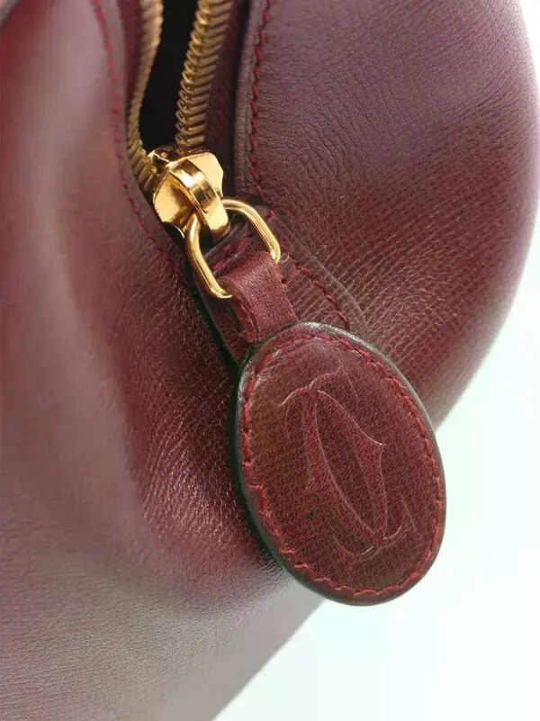 Cartier 2000s Must Line Boston Tote Bag - Red