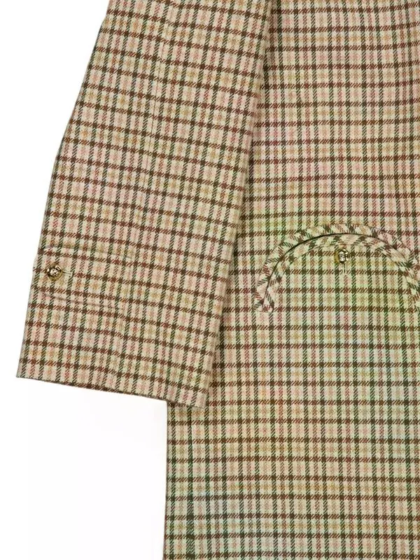 BLAZÉ MILANO Agape Check Pattern Coat