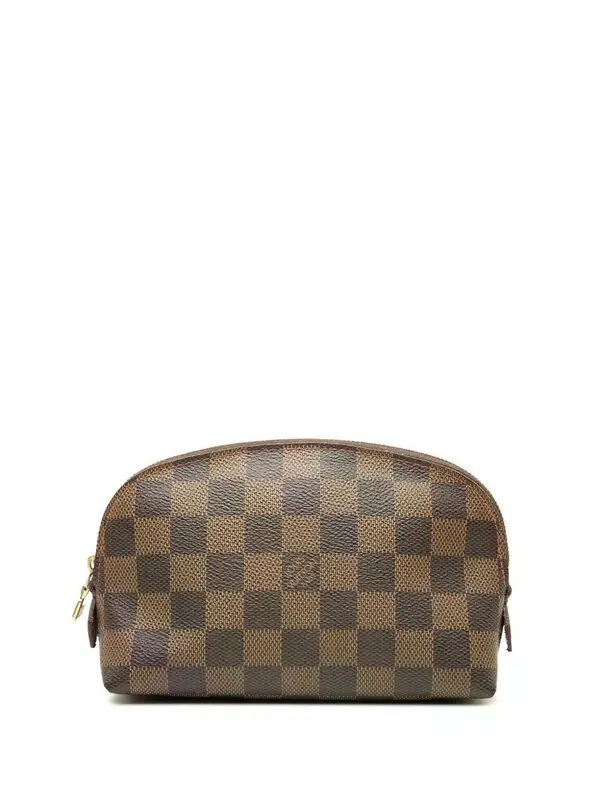 LOUIS VUITTON 2005 Damier Ebene Cosmetic Pm Pouch - Brown