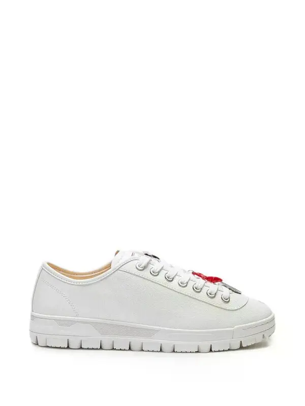 LILI CURIA June Leather Sneakers With Charm Detailing