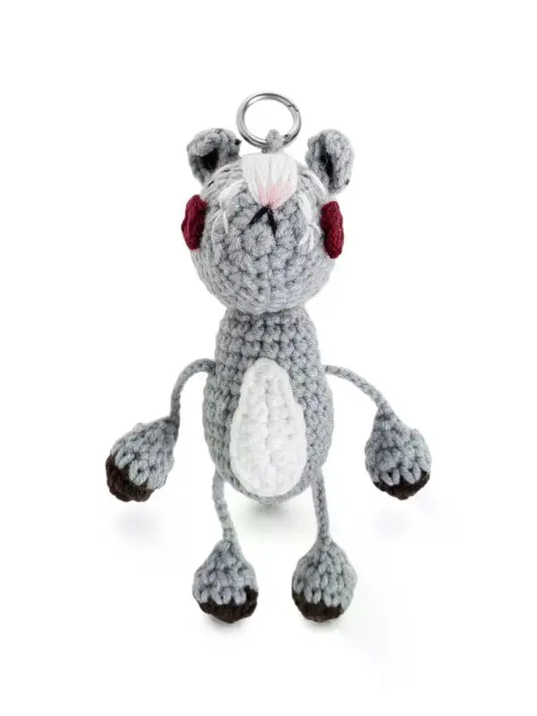 Munthe Vamke Crochet Keychain - Grey