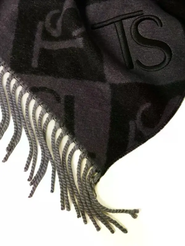 TWINSET Diamond Jacquard Stole With Logo