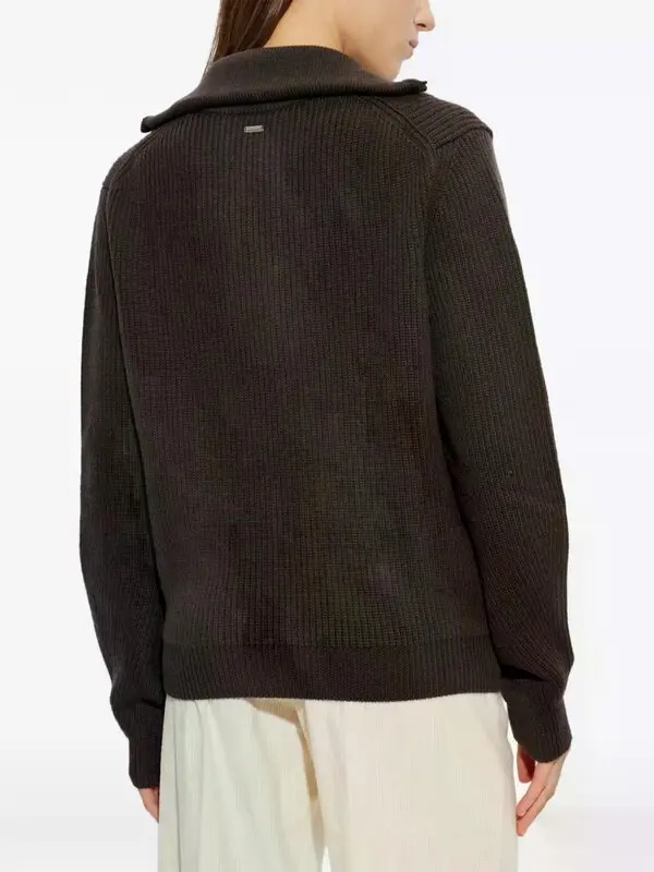 Paul & Shark Half-zip Wool Cardigan