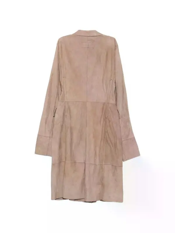 Dolce & Gabbana 2000s Single-breasted Suede Coat