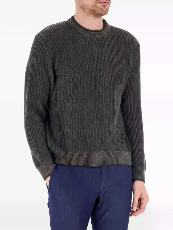 Paul & Shark Ribbed-knit Crew-neck Sweater