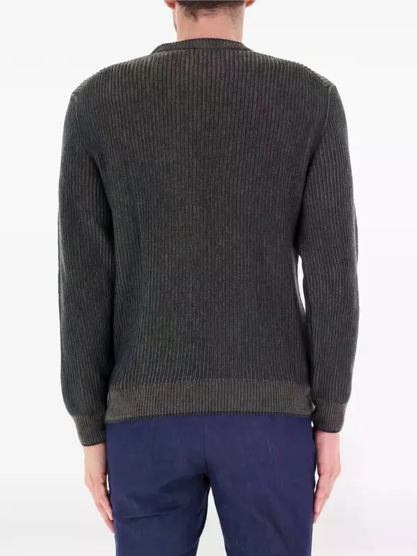 Paul & Shark Ribbed-knit Crew-neck Sweater