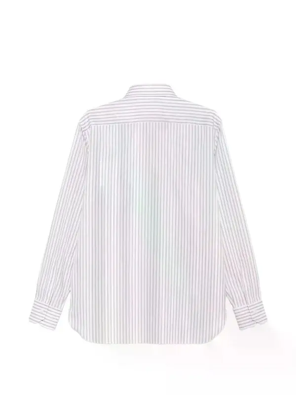 Zegna Vertical-stripe Long-sleeve Shirt