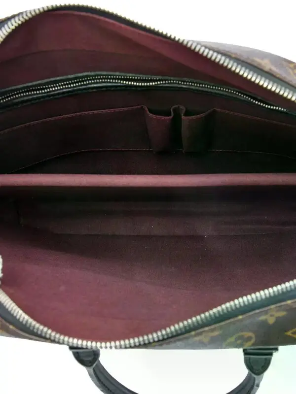 LOUIS VUITTON Monogram Macassar Porte Documents Voyage Gm Business Bag