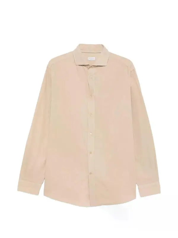 Brunello Cucinelli Corduroy Long-sleeve Shirt - Neutrals