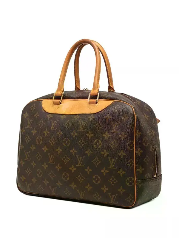 LOUIS VUITTON Monogram Deauville Handbag - Brown