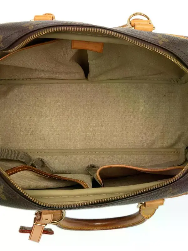 LOUIS VUITTON Monogram Deauville Handbag - Brown