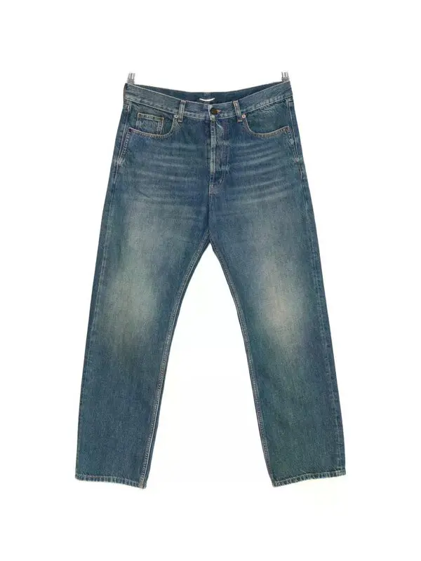 Saint Laurent Belt-loop Faded-effect Jeans