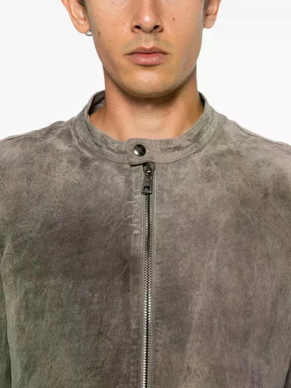 GIORGIO BRATO Suede Zip-up Jacket