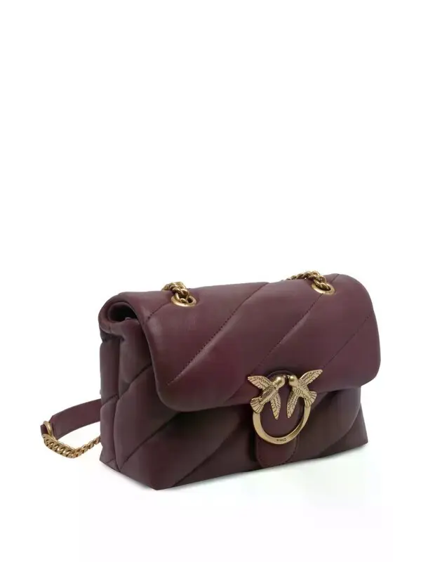 Pinko Mini Love Birds Puffer Shoulder Bag - Red