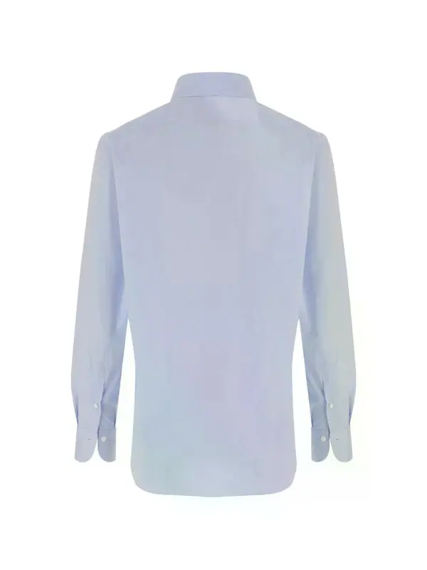FINAMORE 1925 Buttoned-cuff Curved-hem Shirt