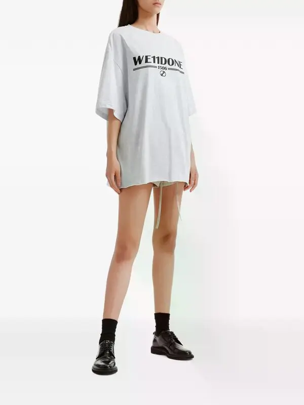 We11Done Logo-print Oversized T-shirt