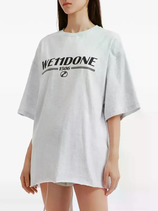 We11Done Logo-print Oversized T-shirt