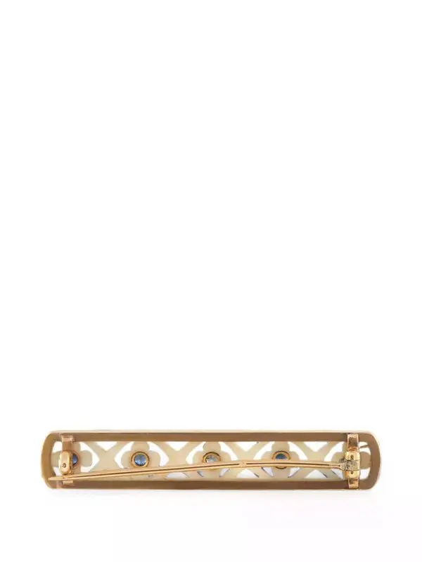 LB EXCLUSIVE Sapphire Bar Brooch