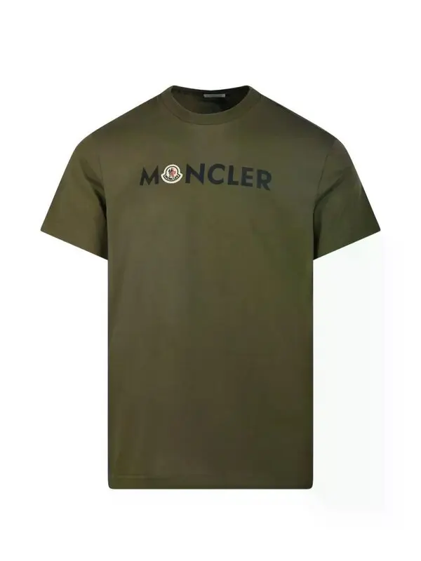 Moncler Logo Cotton T-shirt - Green