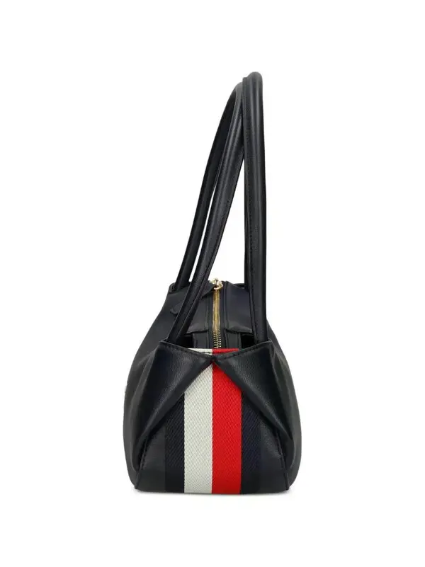 Tommy Hilfiger Logo Plaque Striped Shoulder Bag
