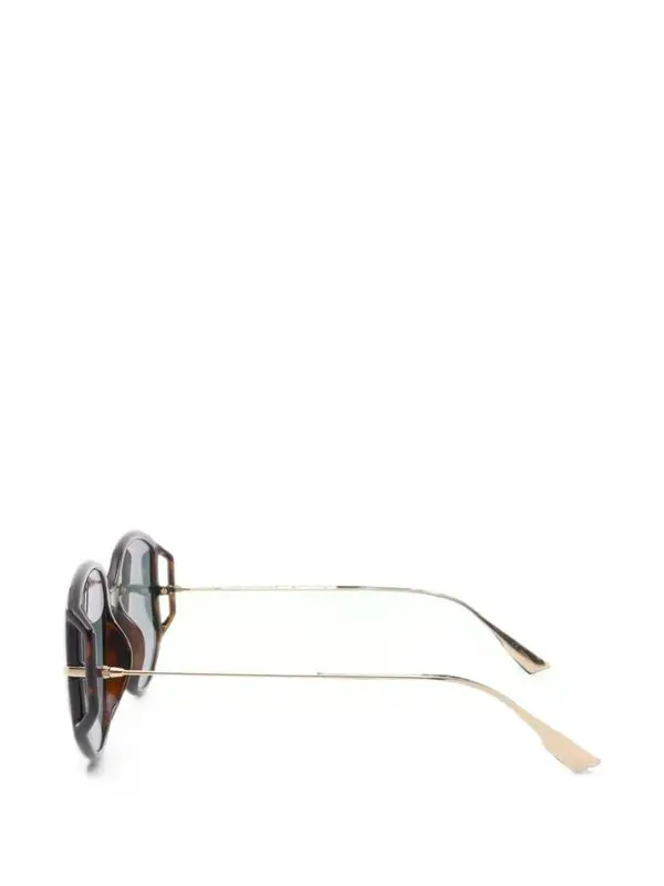 Dior Geometric Tortoiseshell Sunglasses