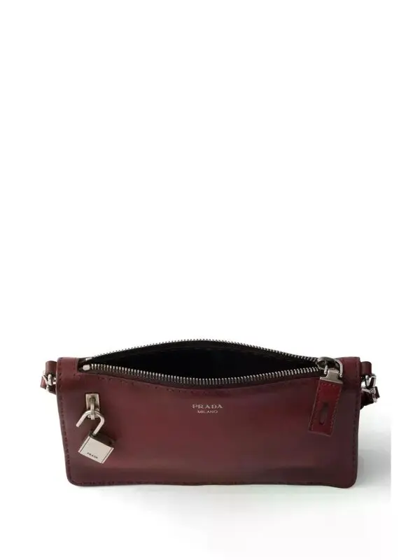 Prada Antiqued Leather Pouch