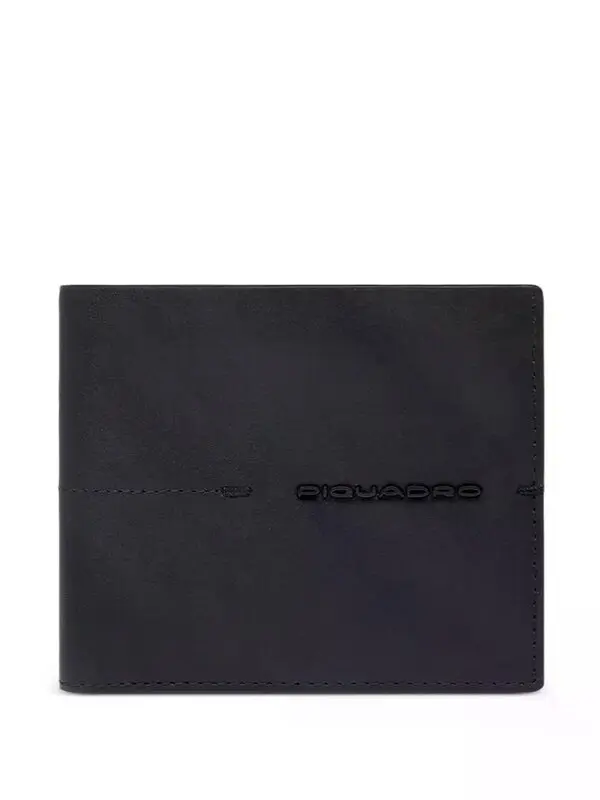 PIQUADRO Logo-plaque Leather Wallet