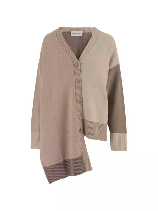 NICCOLO PASQUALETTI Color-block Asymmetrical Cardigan