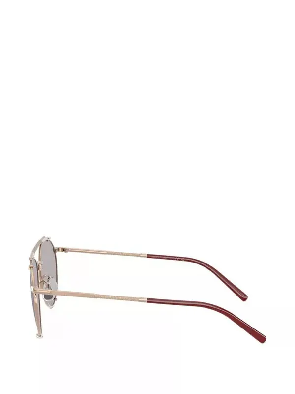 Brunello Cucinelli Round Titanium Sunglasses With Polarized Lenses