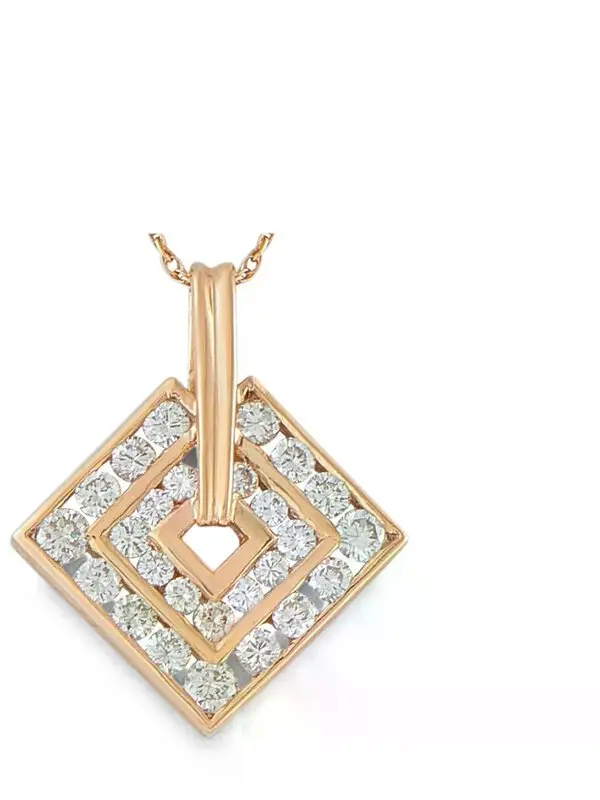 LB EXCLUSIVE Diamond Geometric Necklace