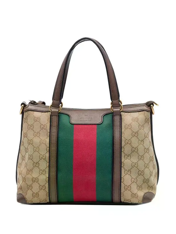 Gucci 2016-2026 Gg Canvas Web Satchel