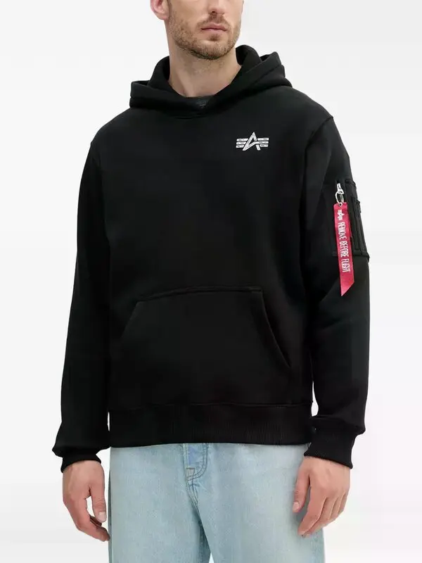 Alpha Industries Logo-print Zip-pocket Hoodie