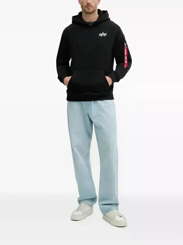 Alpha Industries Logo-print Zip-pocket Hoodie