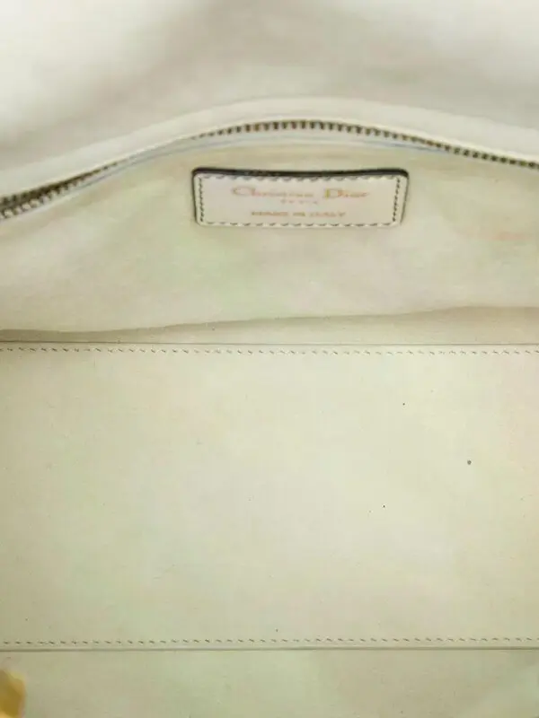 Dior 2018 Niki De Saint Phalle Medium Calfskin Vive L Amour Lady Satchel - White