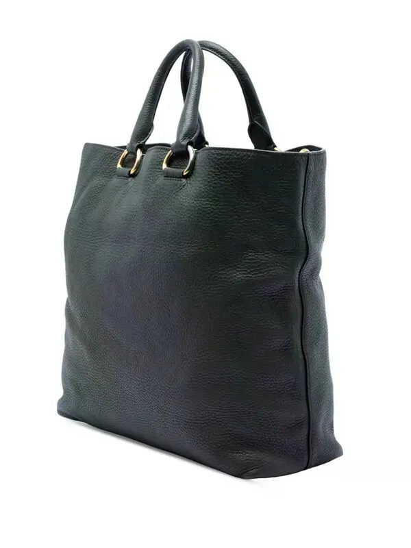 Prada Vitello Daino Convertible Tote Satchel - Green