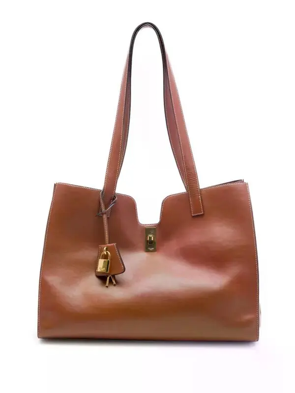 Celine 2023 Smooth Calfskin Cabas 16 Tote Bag