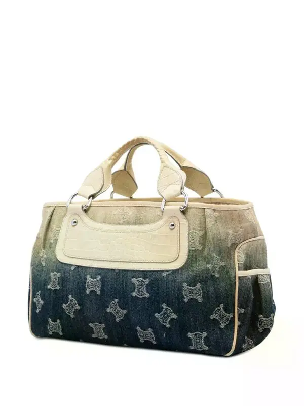 Celine Macadam Denim Ombre Boogie Handbag