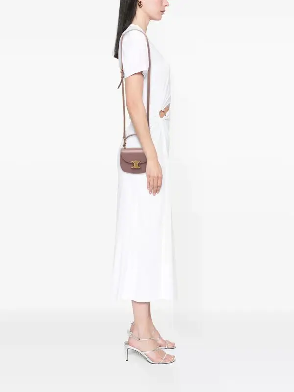 Celine Mini Shiny Calfskin Besace Clea Satchel