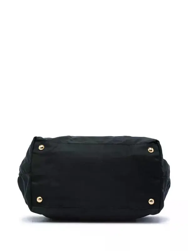 Prada Tessuto Bow Tote Bag - Black