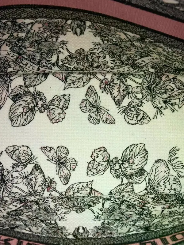 Dior Large Embroidered Canvas Butterfly Around The World Book Tote Bag - White