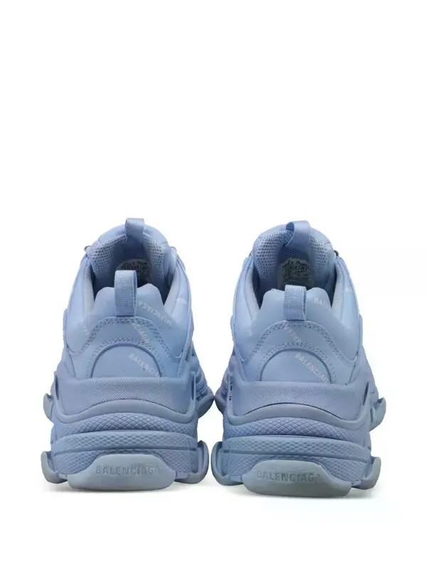 Balenciaga Triple S Logo Print Sneakers - Blue