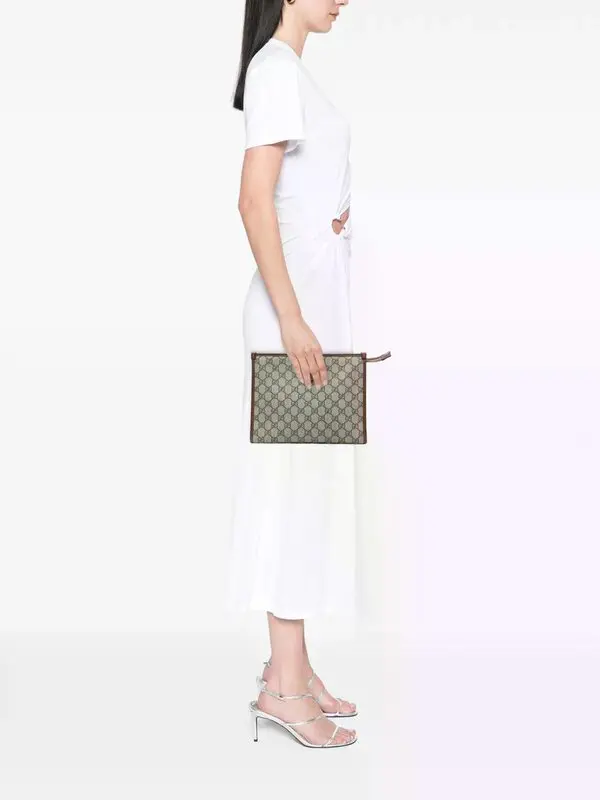 Gucci Gg Supreme Retro Interlocking G Clutch Bag