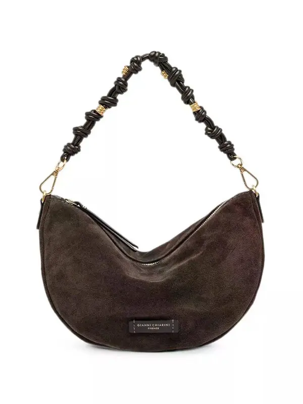 GIANNI CHIARINI Knotted Handle Shoulder Bag - Brown