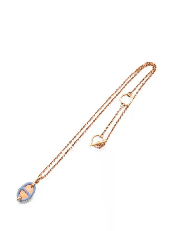Hermès Rose Gold-tone Chain D'ancre Necklace