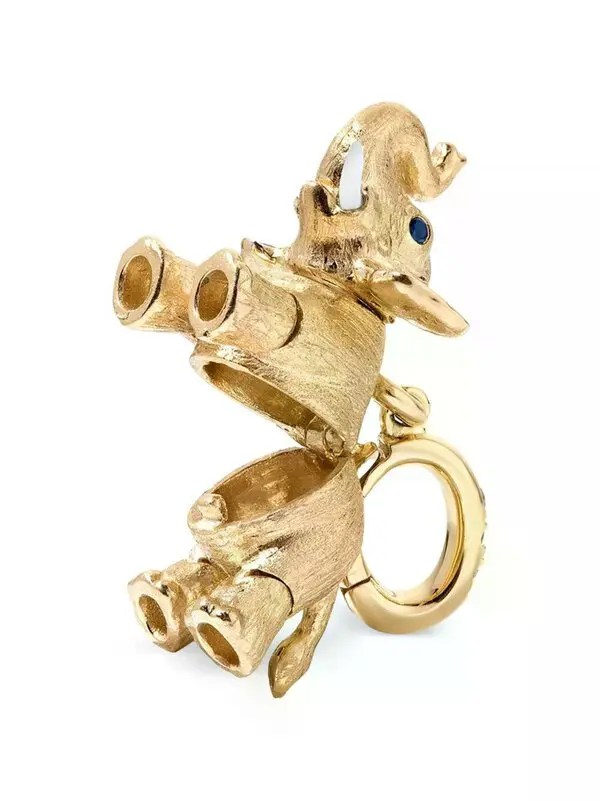 EDEN PRESLEY Ellie Elephant Diamond And Agate Pendant