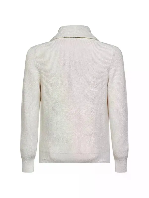 Brunello Cucinelli Ribbed-knit Shawl-collar Cardigan