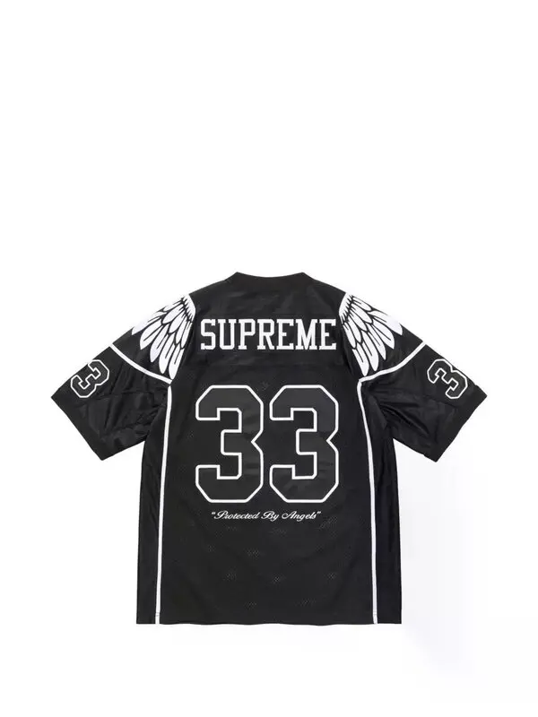 Supreme Graphic Print Football Jersey