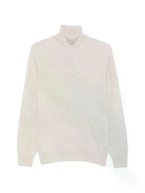 Brunello Cucinelli Cashmere Roll Neck Sweater - Neutrals