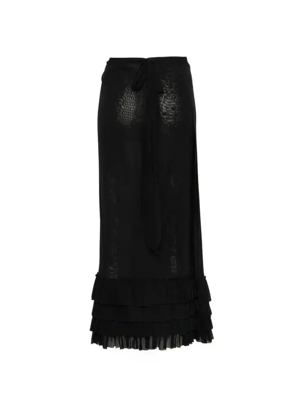JEAN PAUL GAULTIER Ruffled Midi Skirt
