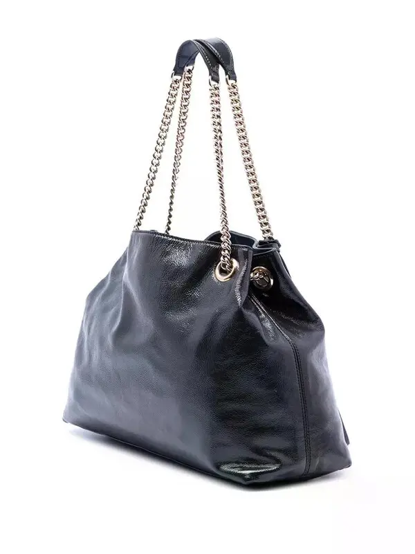 Gucci 2016-2026 Medium Patent Soho Chain Tote Bag